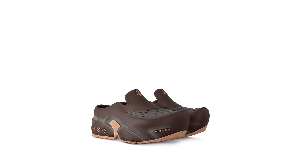 LV Shark Clogs - Luxury Brown | LOUIS VUITTON