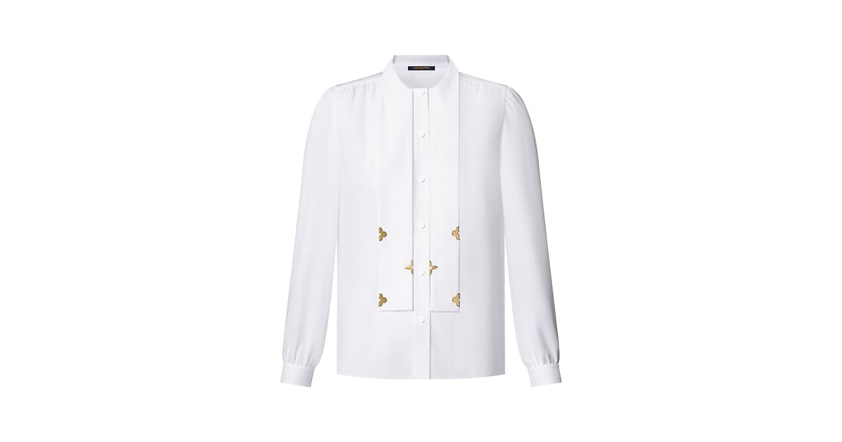 LV Night Lavaliere Blouse - Luxury White | LOUIS VUITTON