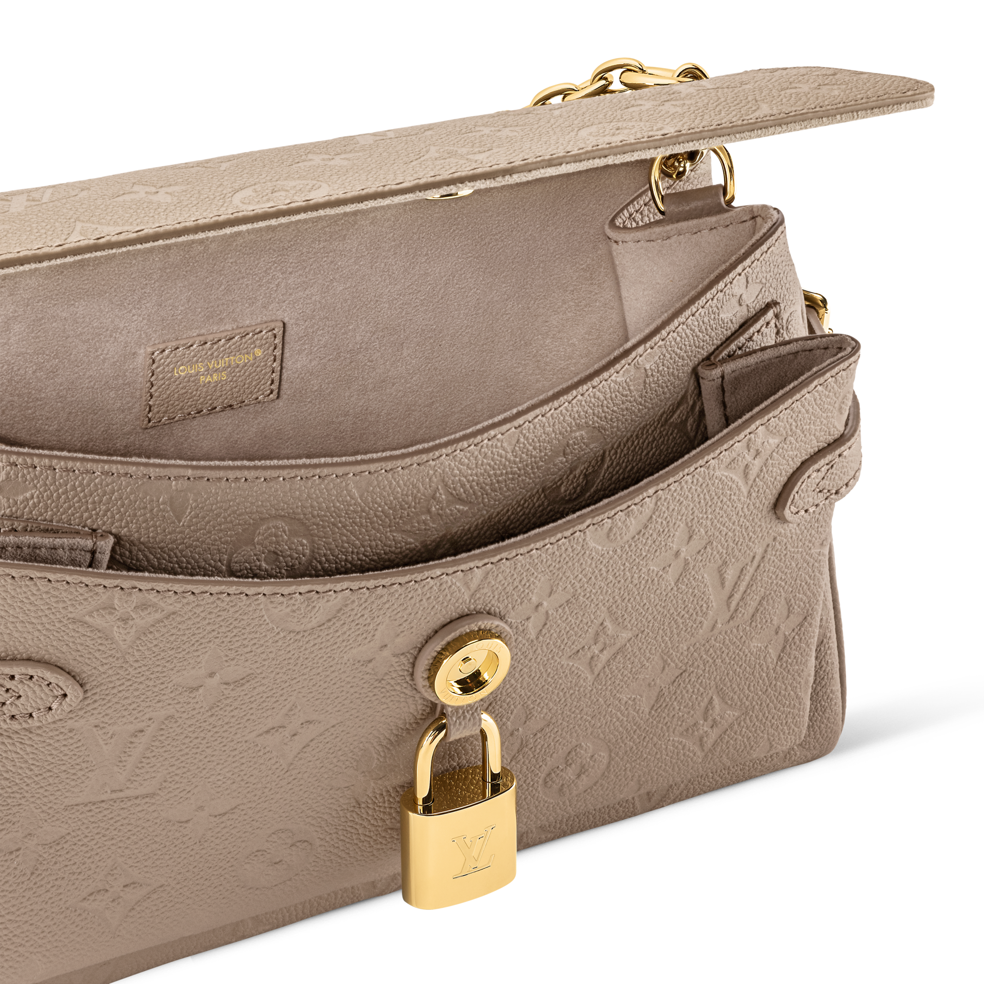 Anytime Flap Bag - Luxury Monogram Empreinte Leather Grey | LOUIS VUITTON