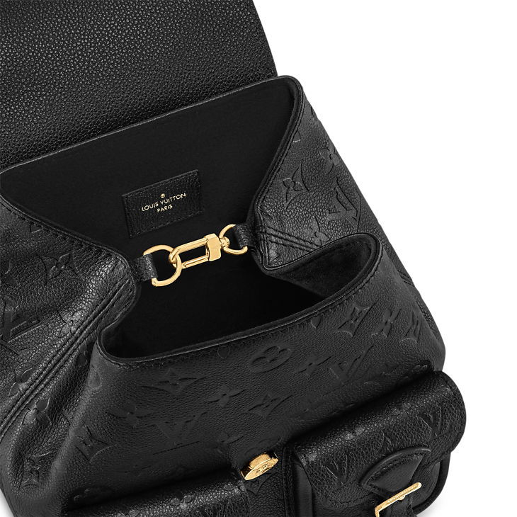Backup Backpack - Luxury Monogram Empreinte Leather Black | LOUIS VUITTON