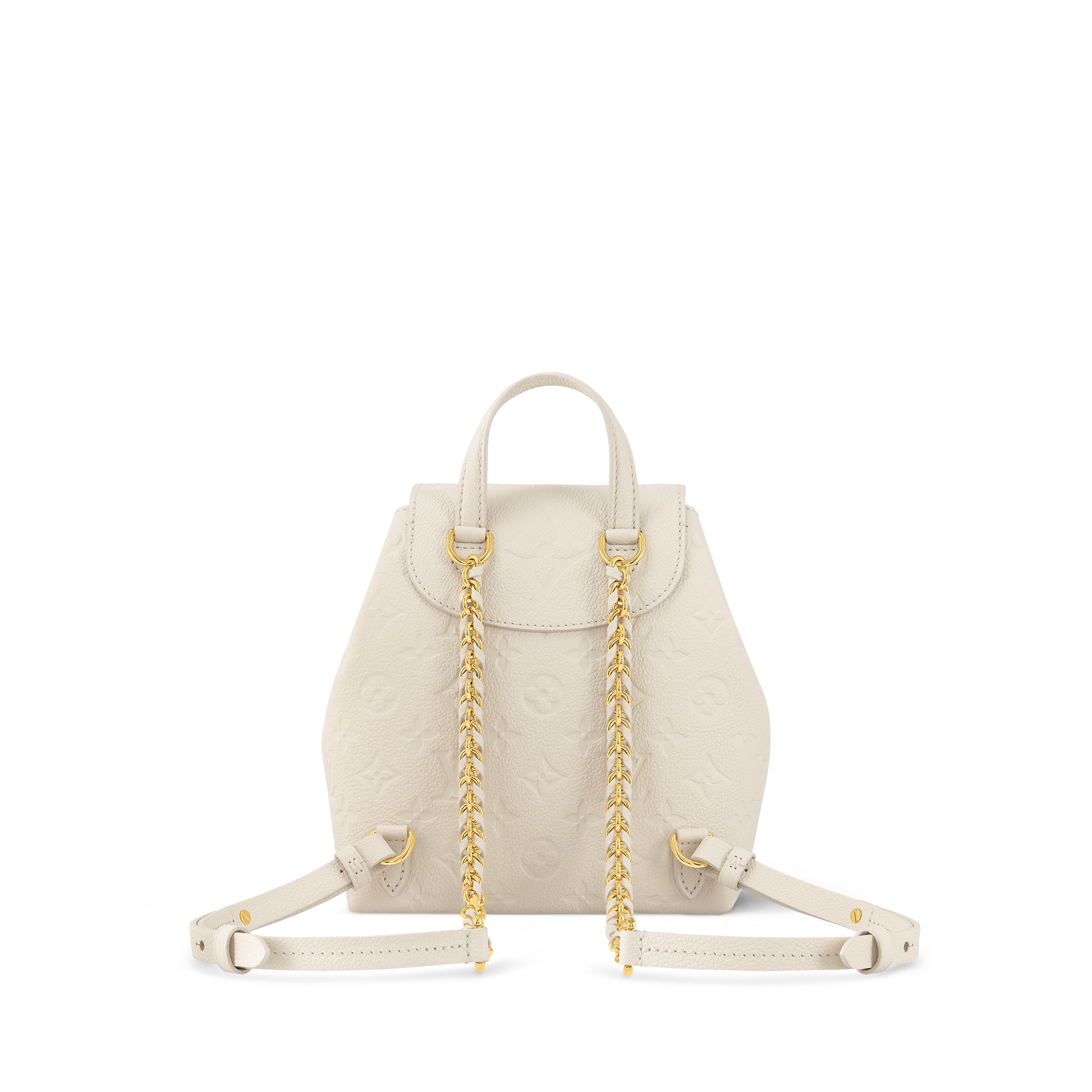 Backup Backpack - Luxury Monogram Empreinte Leather Beige | LOUIS VUITTON