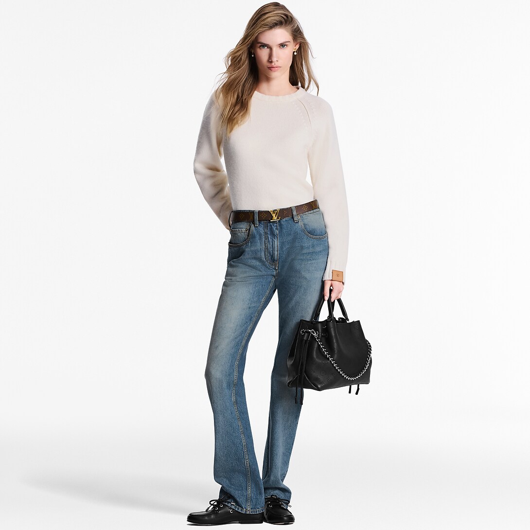 Bella Tote Bag - Luxury Mahina Leather Black | LOUIS VUITTON