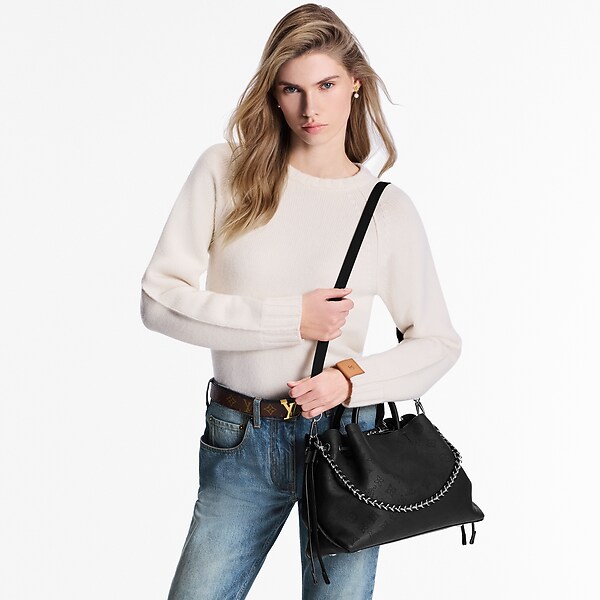 Bella Tote Bag - Luxury Mahina Leather Black | LOUIS VUITTON