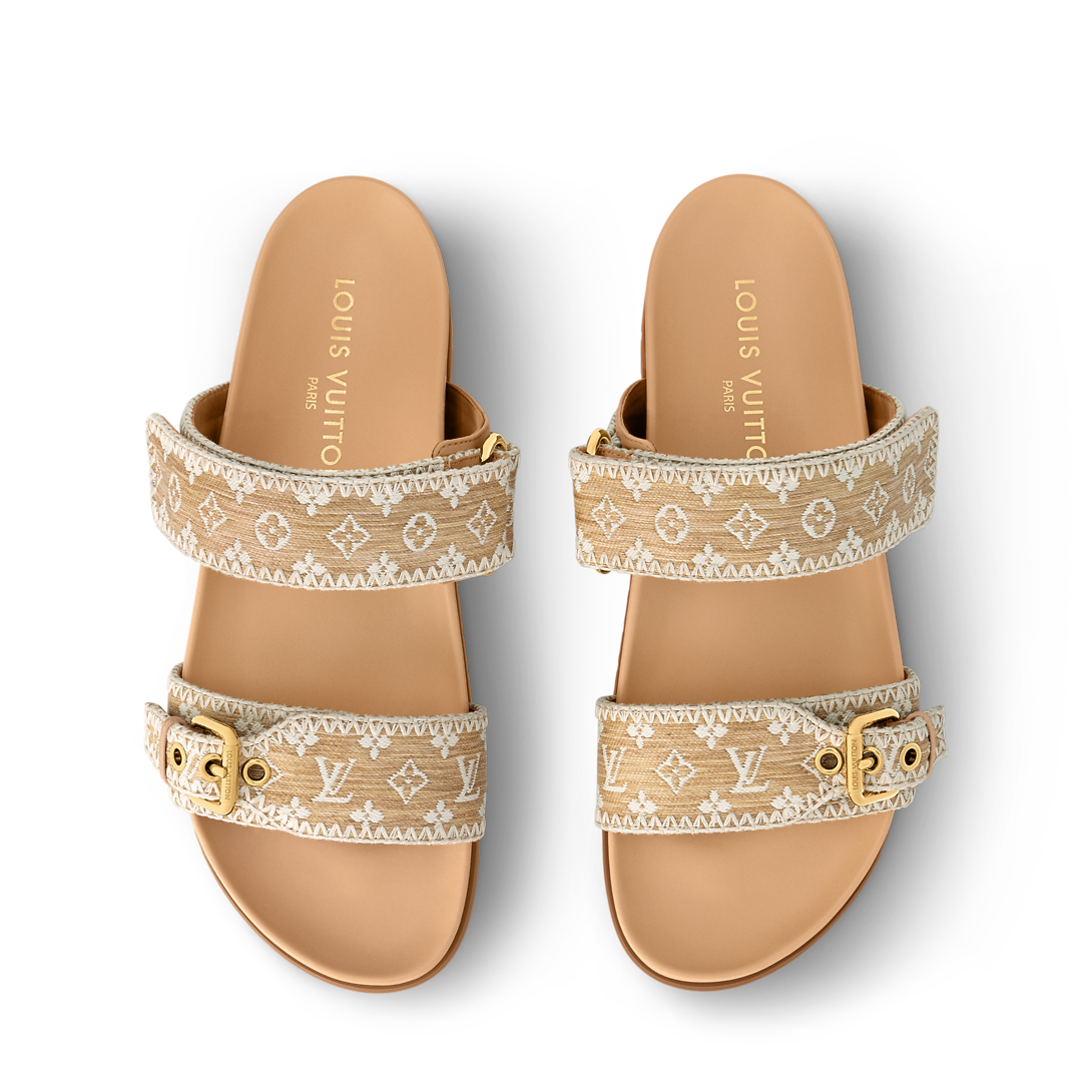 Bom Dia Flat Comfort Mules - Luxury Natural | LOUIS VUITTON