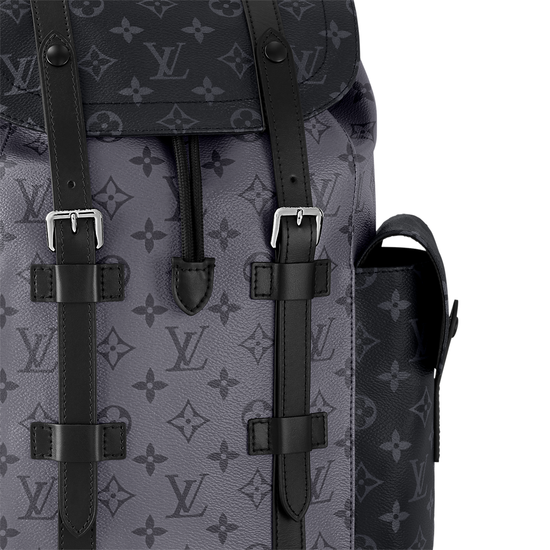 Christopher MM Backpack - Luxury Monogram Eclipse Grey | LOUIS VUITTON