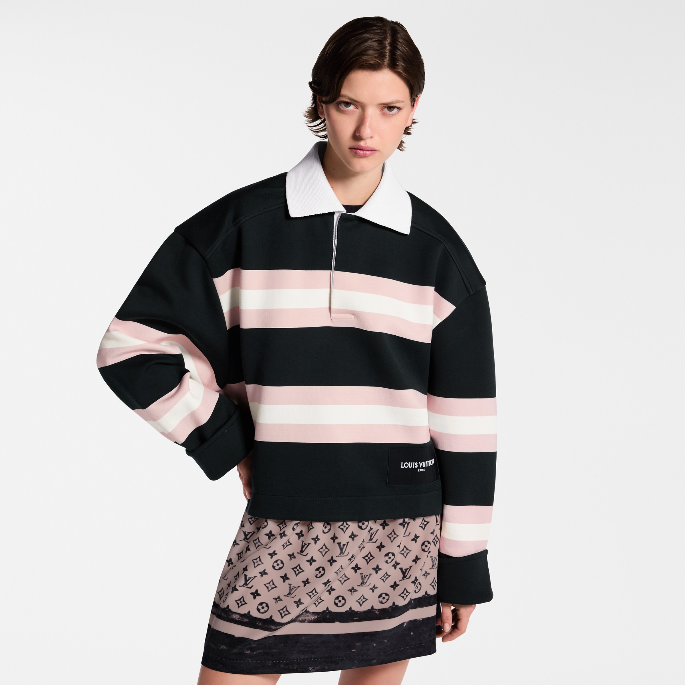 Chunky Stripes Polo Top - Luxury Pink | LOUIS VUITTON