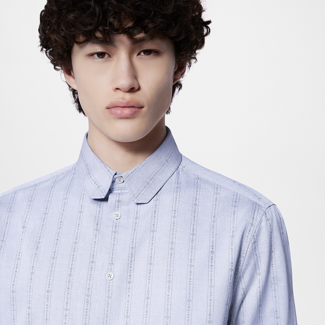 Cotton Long-Sleeved Shirt - Luxury Grey | LOUIS VUITTON