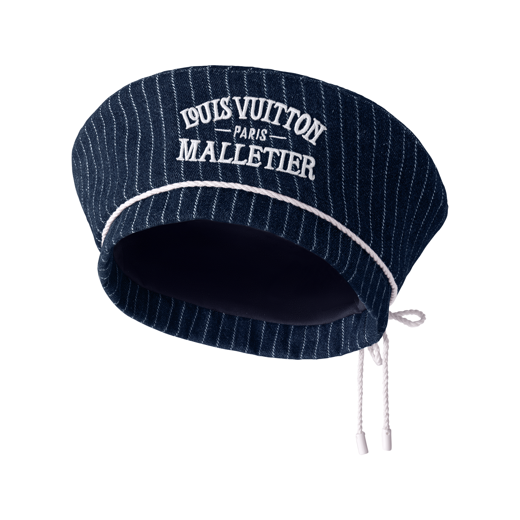 Denim Stripes Beret - Luxury S00 Blue | LOUIS VUITTON