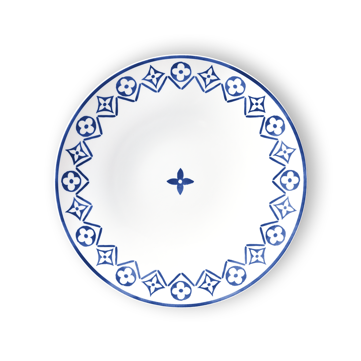 Dinner Plates Monogram Flower Tile - Set of 2 - Luxury Blue | LOUIS VUITTON
