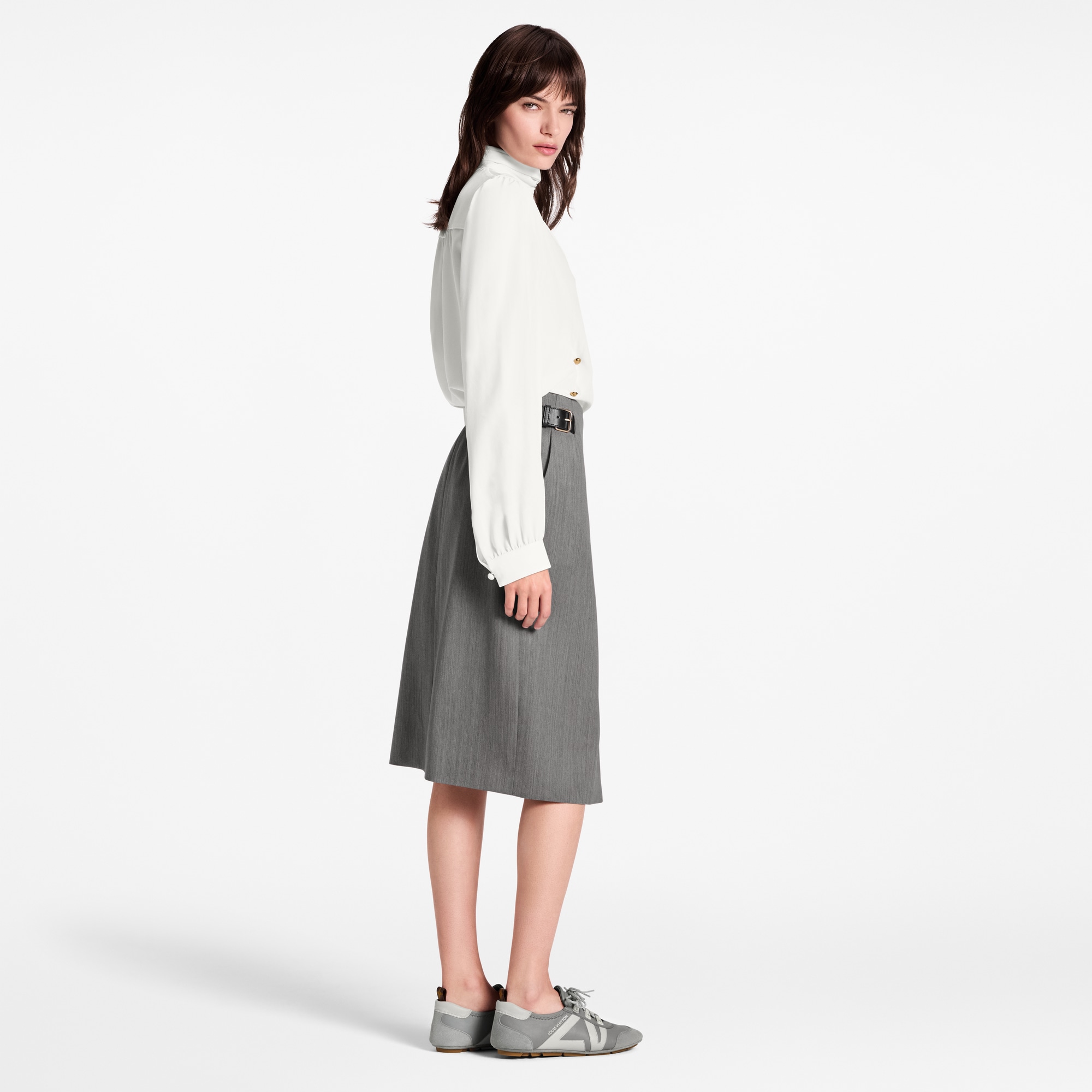 Double-Breasted Wrap Blouse - Luxury White | LOUIS VUITTON