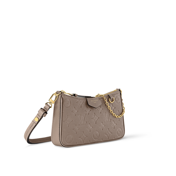 Easy Pouch On Strap - Luxury Monogram Empreinte Leather Grey | LOUIS ...