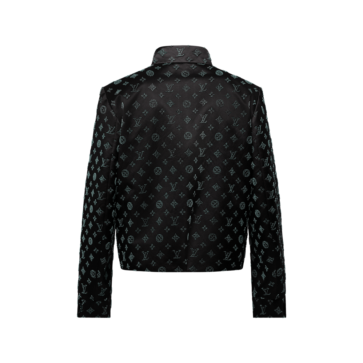 Embellished Silk Flight Suit Jacket - Luxury Black | LOUIS VUITTON