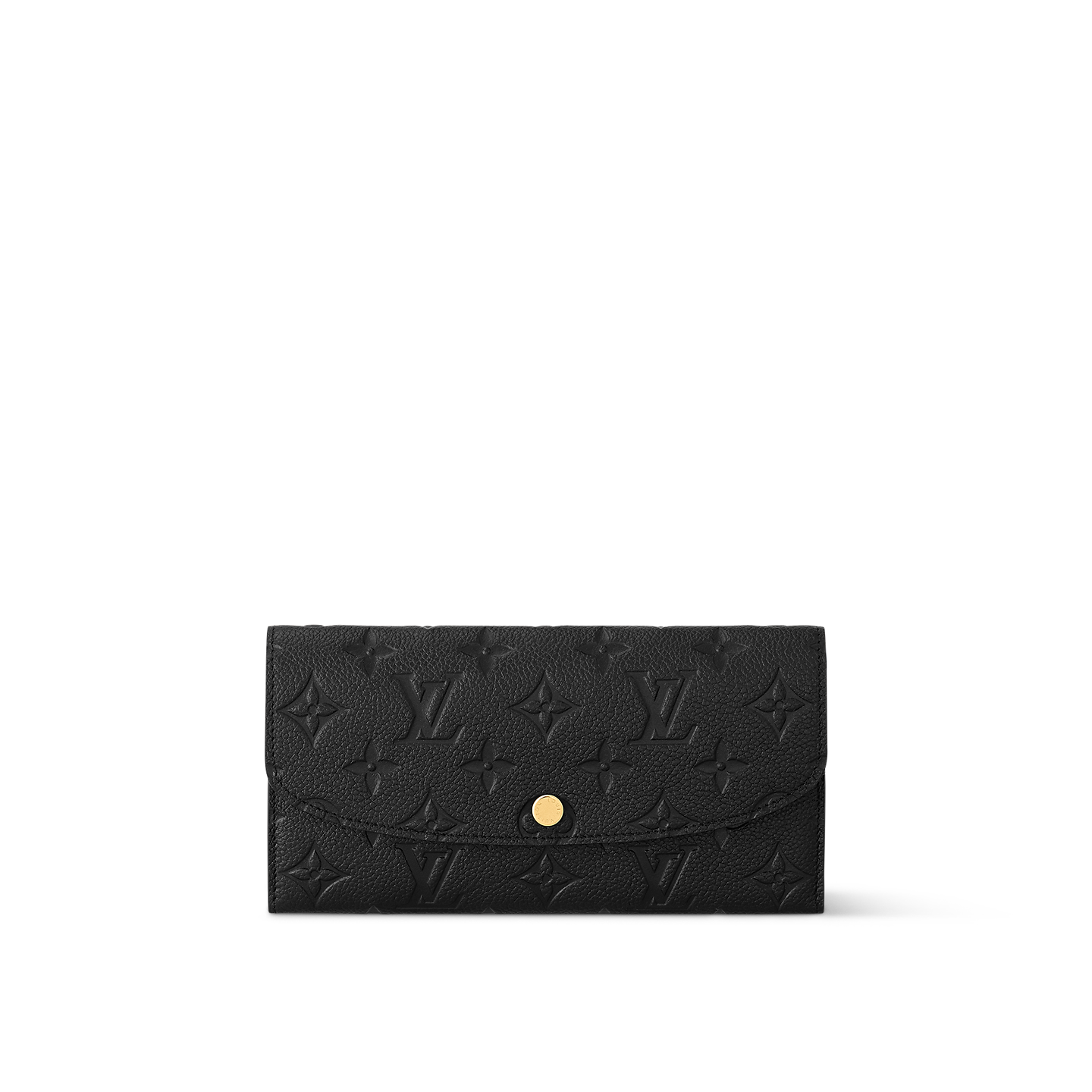 Emilie Wallet - Luxury Monogram Empreinte Leather Black | LOUIS VUITTON