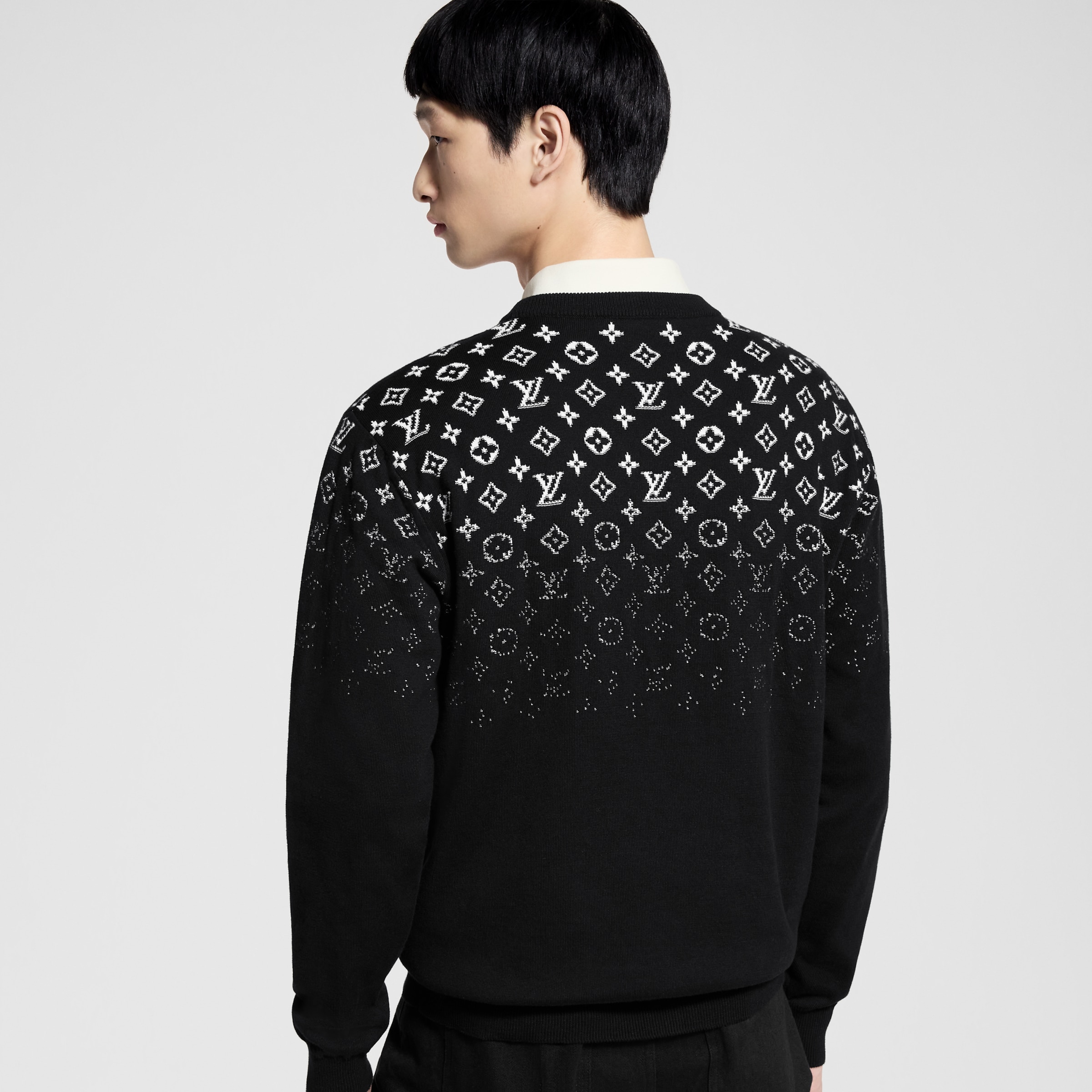Gradient Cotton Crewneck - Luxury Black | LOUIS VUITTON