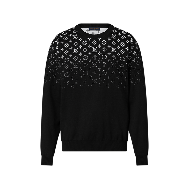 Gradient Cotton Crewneck - Luxury Black | LOUIS VUITTON