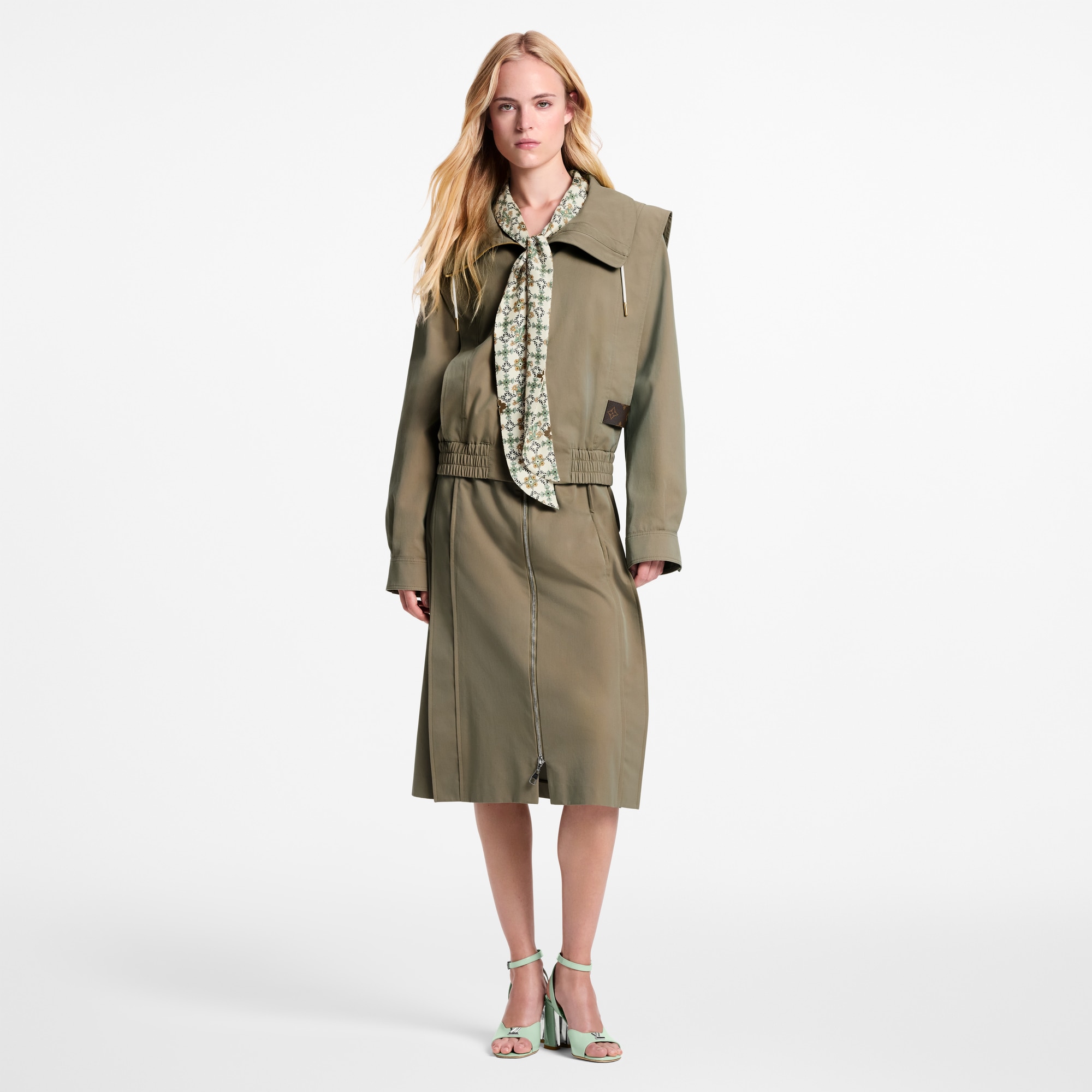 High Collar Zip-Up Jacket - Luxury Green | LOUIS VUITTON
