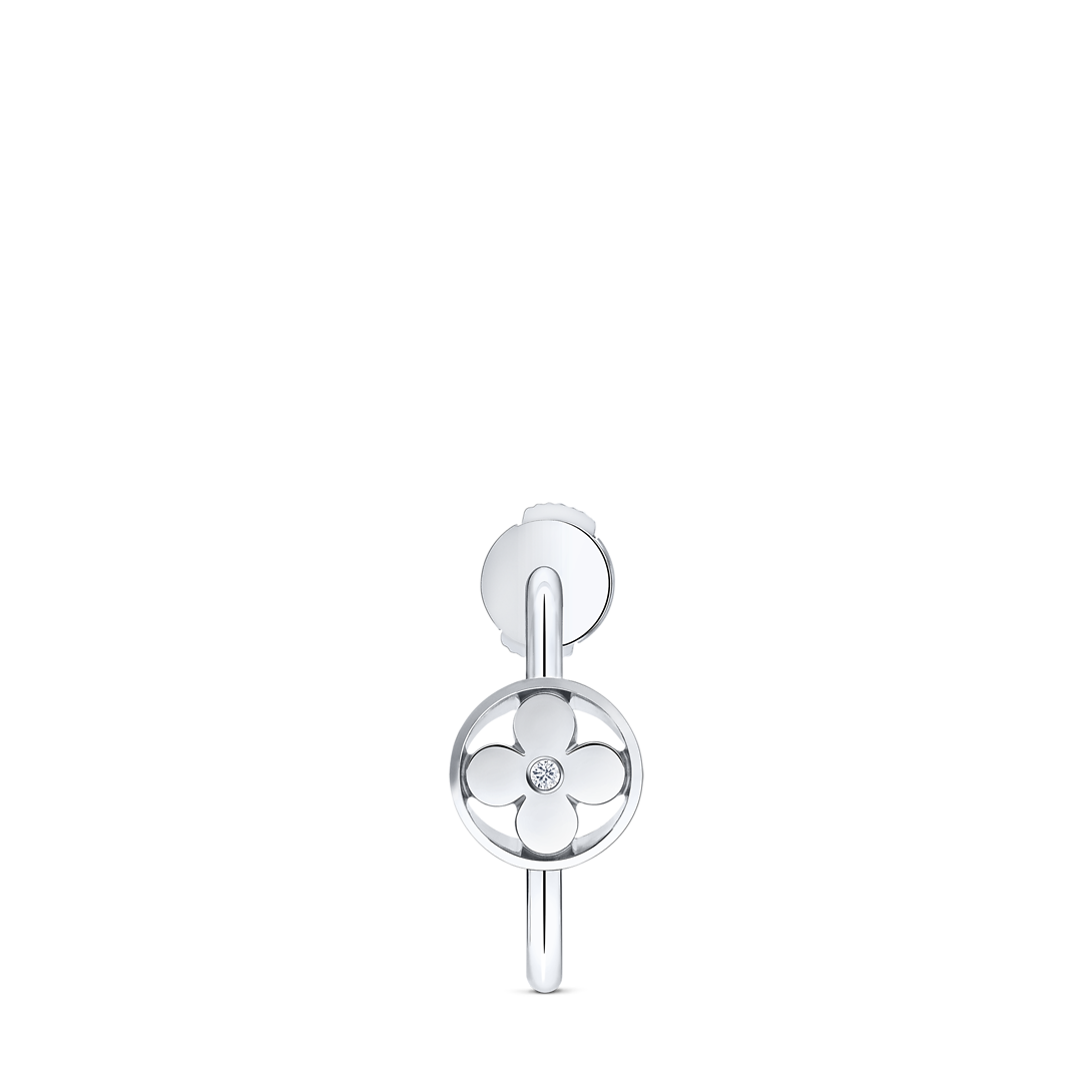 Idylle Blossom Small Hoop, White Gold and Diamond - Per Unit - Luxury ...