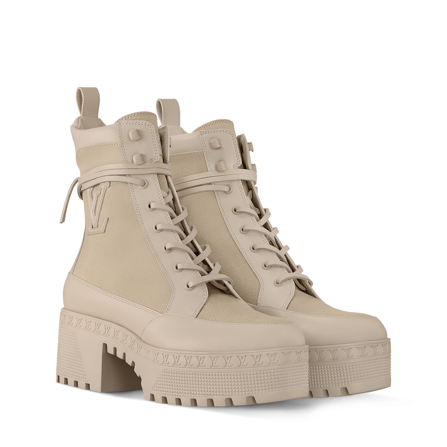Laureate Platform Desert Boots - Luxury Beige | LOUIS VUITTON