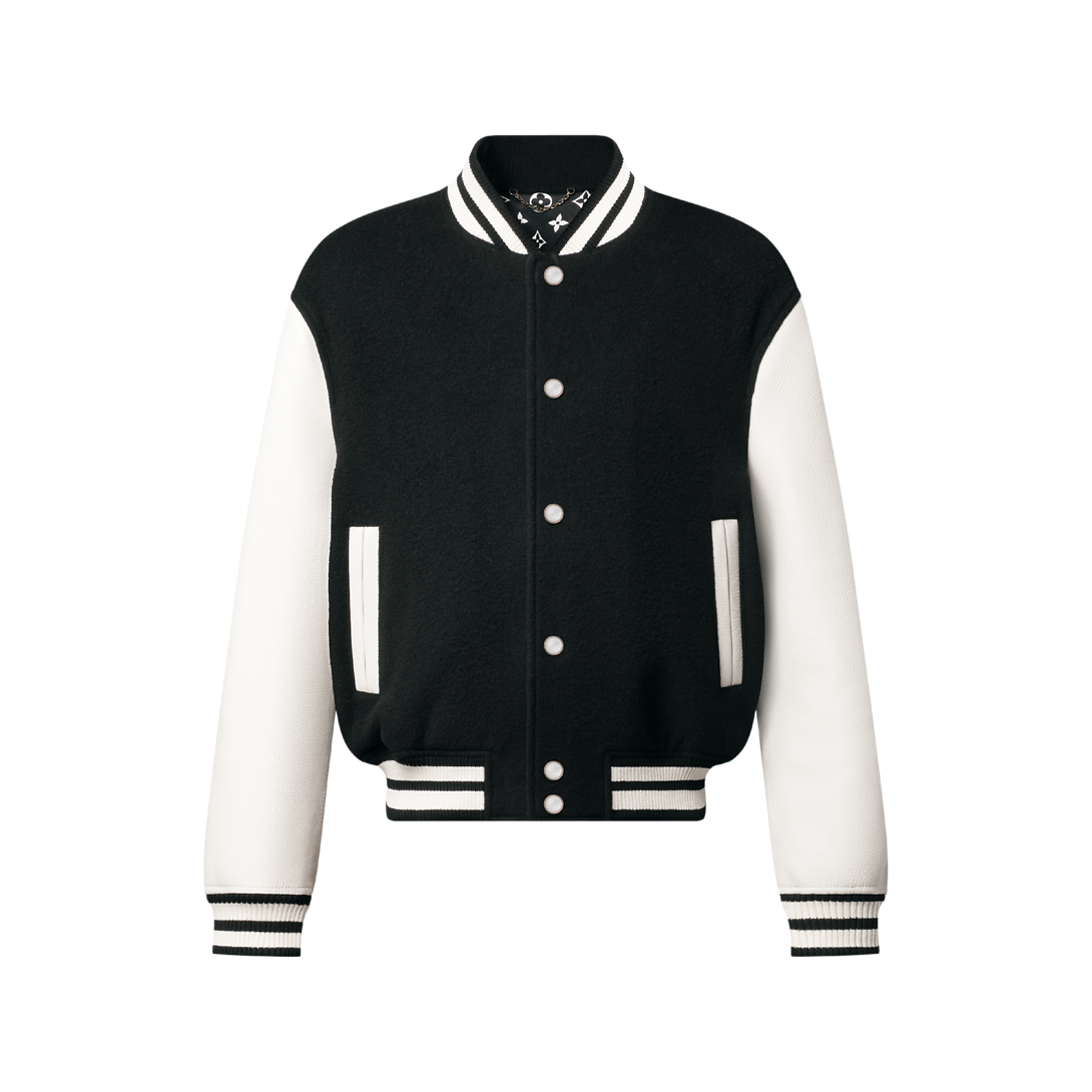 Leather Signature Varsity Jacket - Luxury Black | LOUIS VUITTON