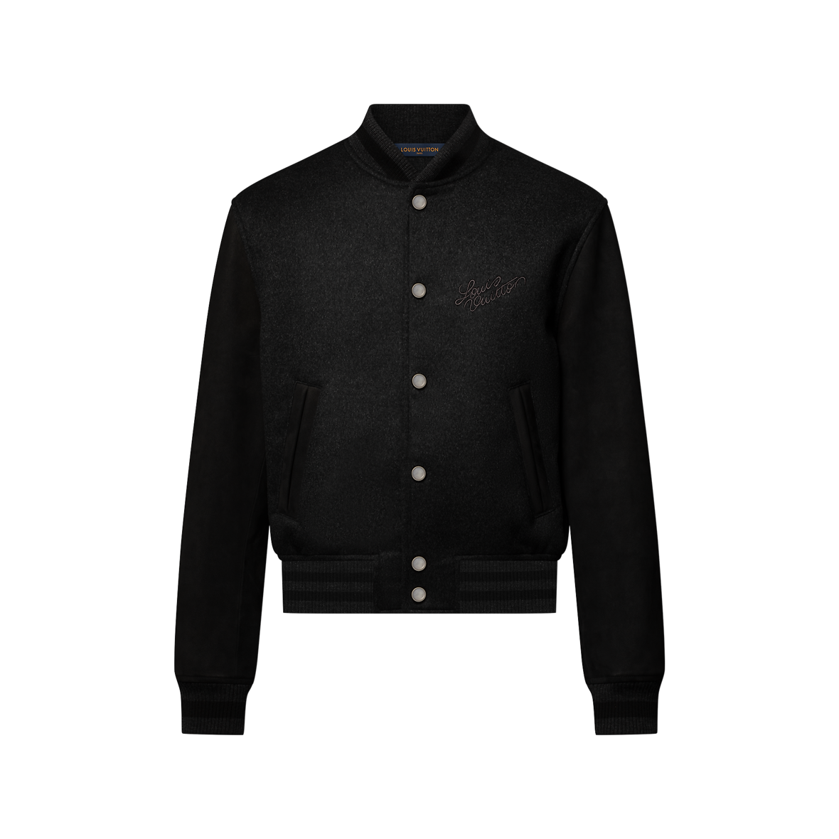 Leather Varsity Jacket - Luxury Grey | LOUIS VUITTON