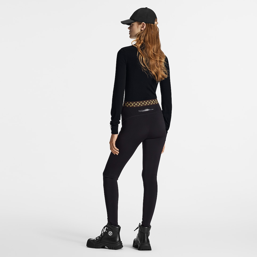 Leggings With Monogram Elastic Belt - Luxury Black | LOUIS VUITTON