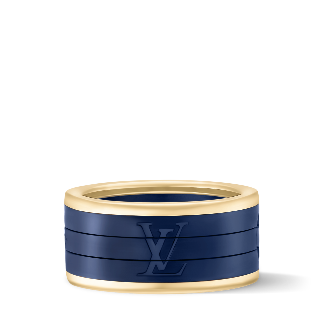 Les Gastons Vuitton Puzzle Ring, Yellow Gold and Titanium - Luxury Blue ...