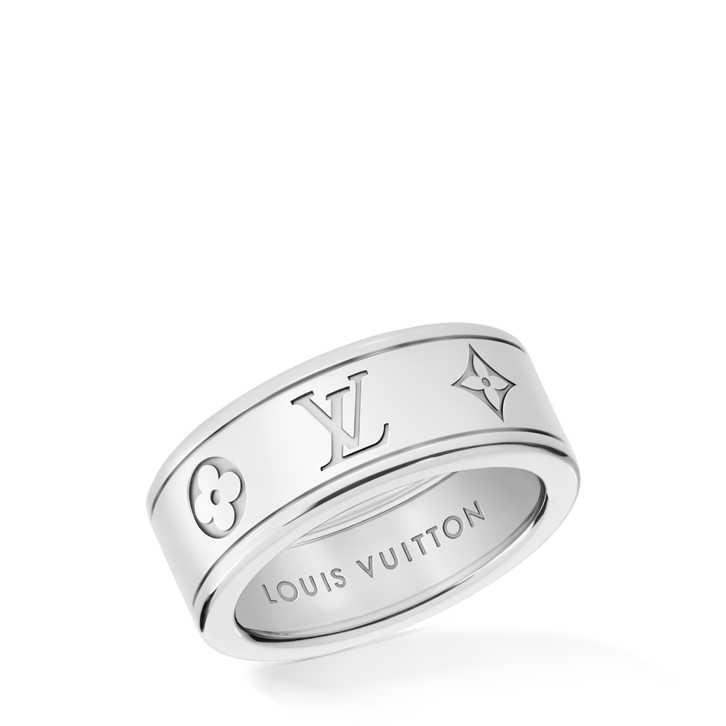Les Gastons Vuitton Large Ring, White Gold and Diamonds - Luxury Silver ...