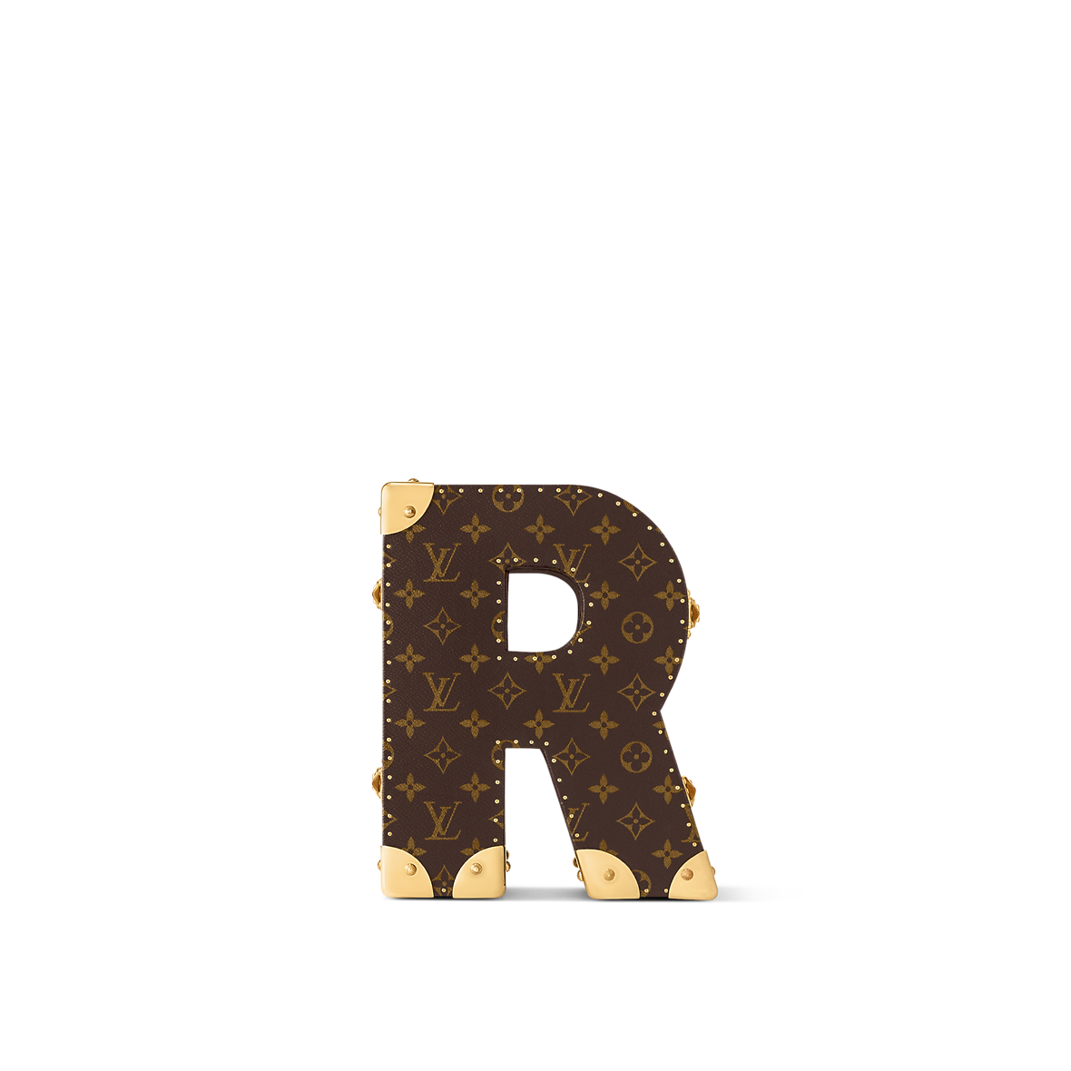 Letter R Trunk - Luxury Monogram Canvas Brown | LOUIS VUITTON