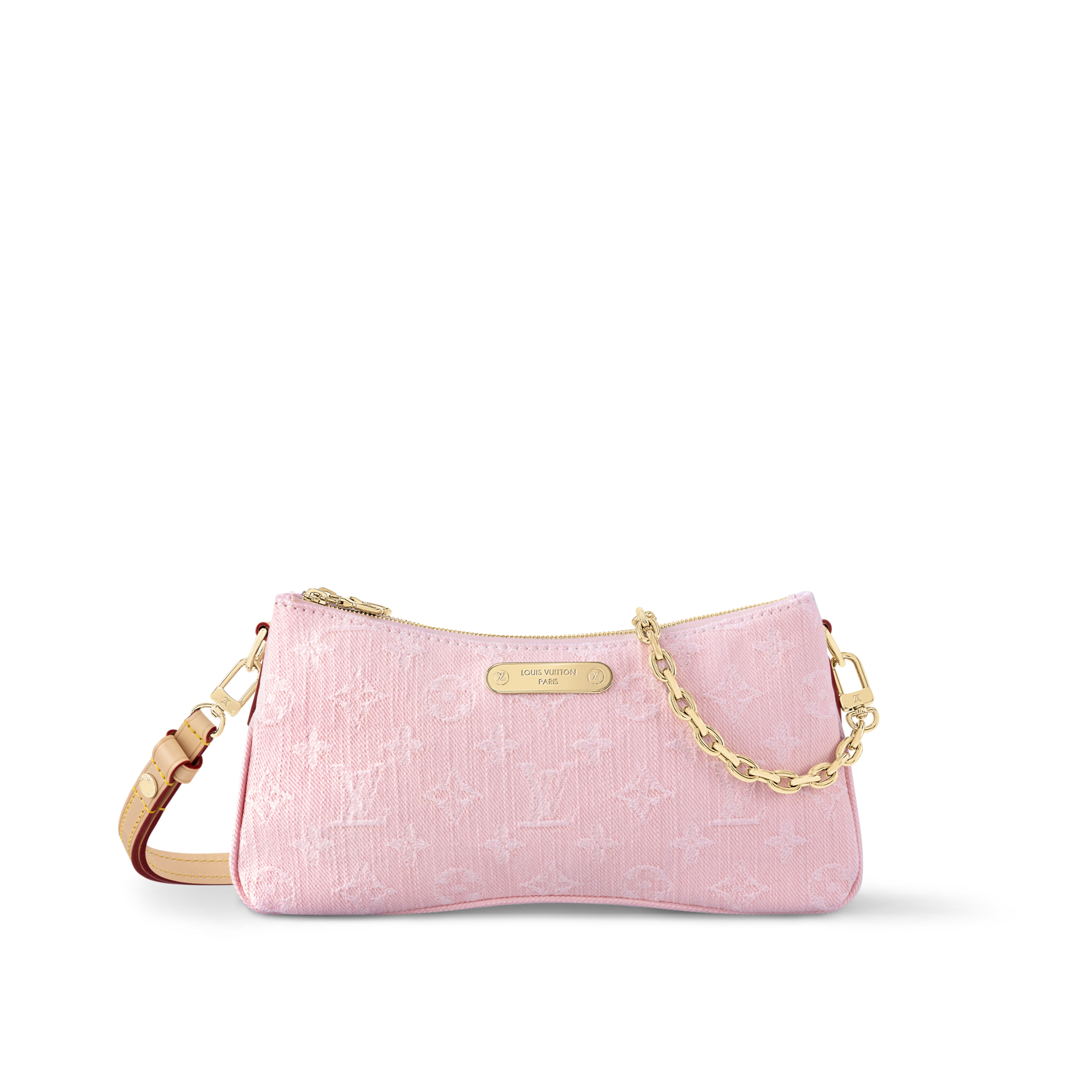 Liv Pochette Bag - Luxury Monogram Denim Pink | LOUIS VUITTON