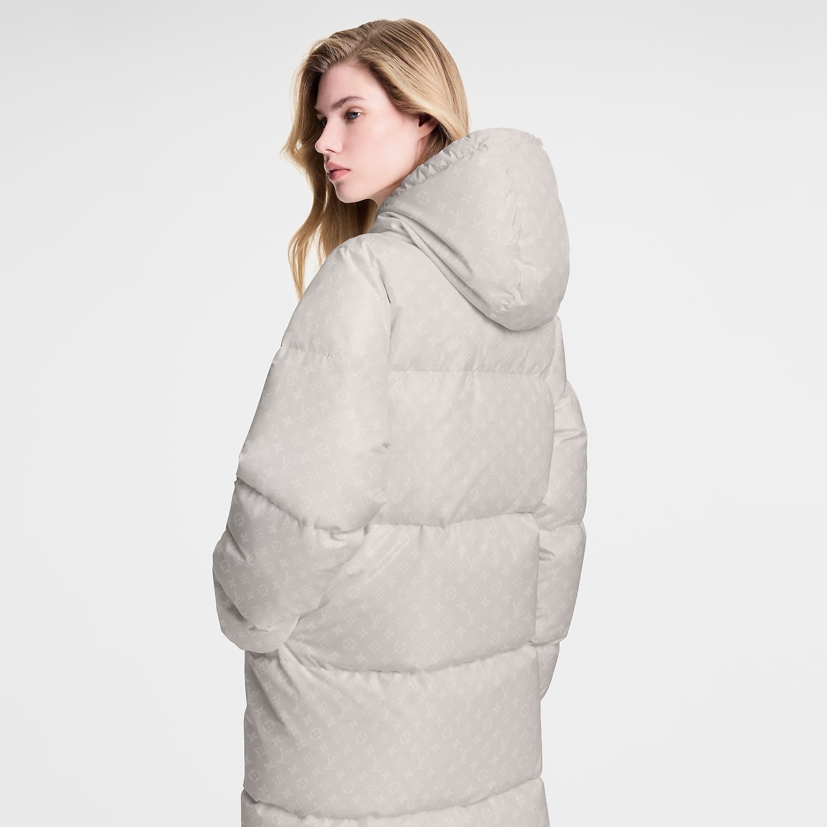 Long Monogram Puffer Jacket - Luxury White | LOUIS VUITTON