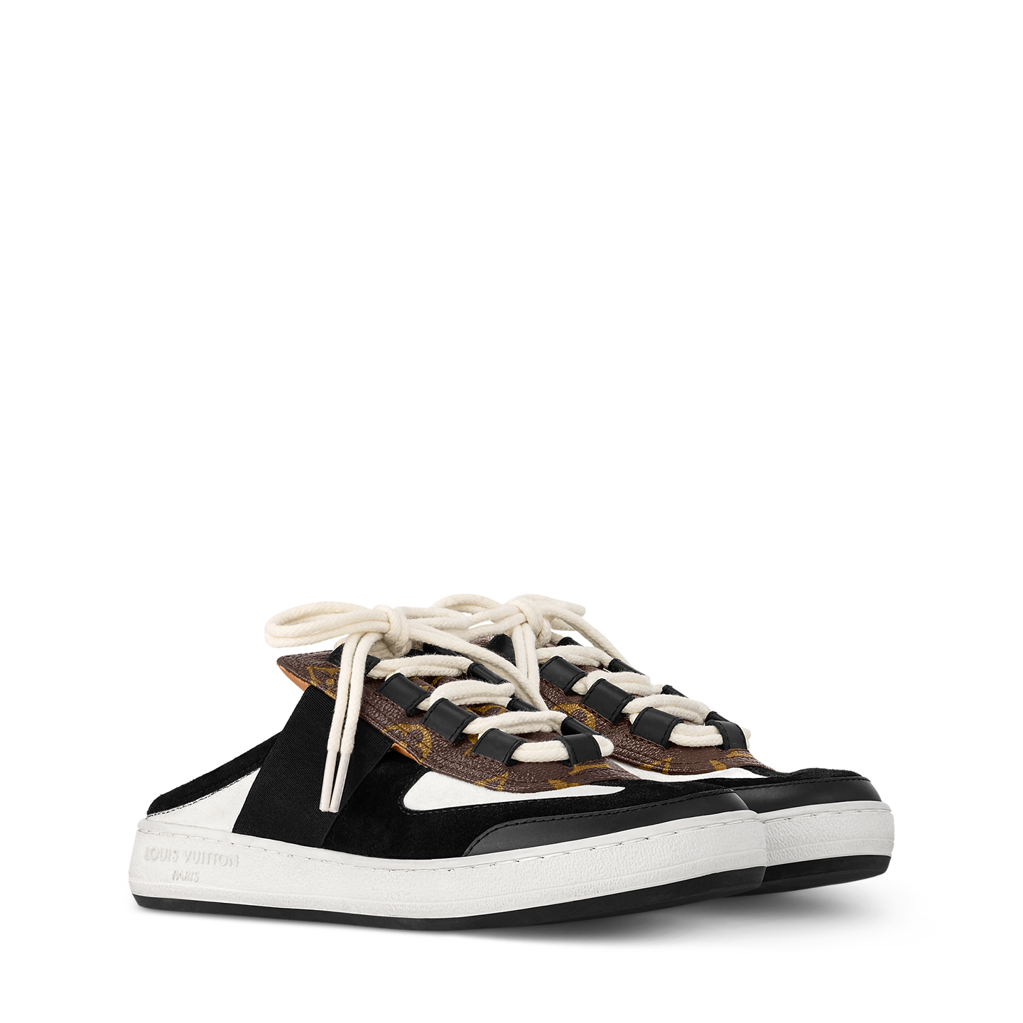 Lous Open Back Trainers - Luxury Black | LOUIS VUITTON