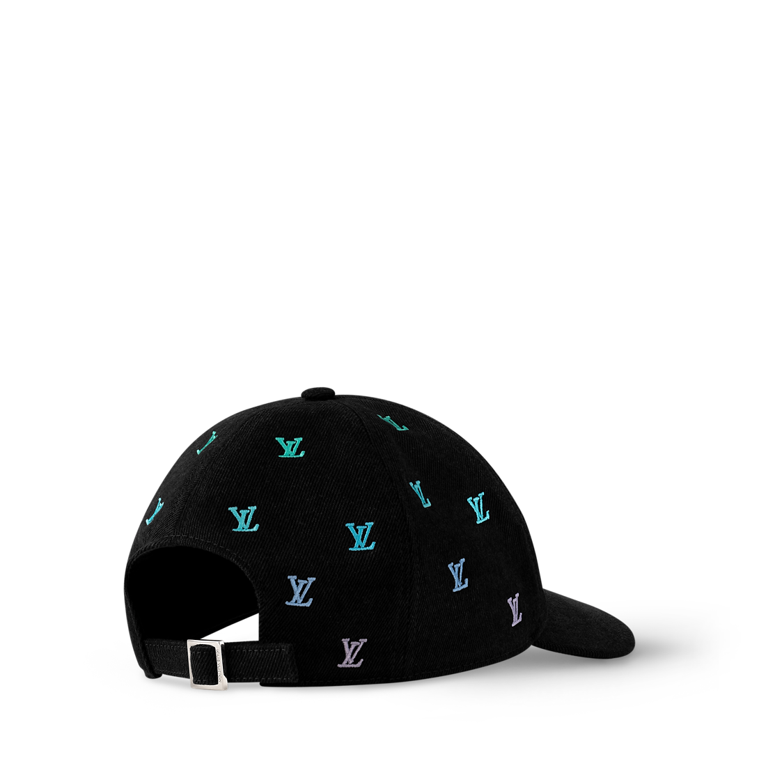 LV Blason Shading Denim Cap - Luxury S00 Black | LOUIS VUITTON