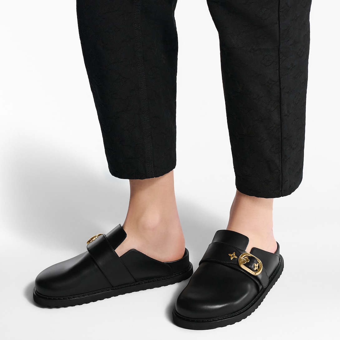 LV Cosy Flat Comfort Clogs - Luxury Black | LOUIS VUITTON