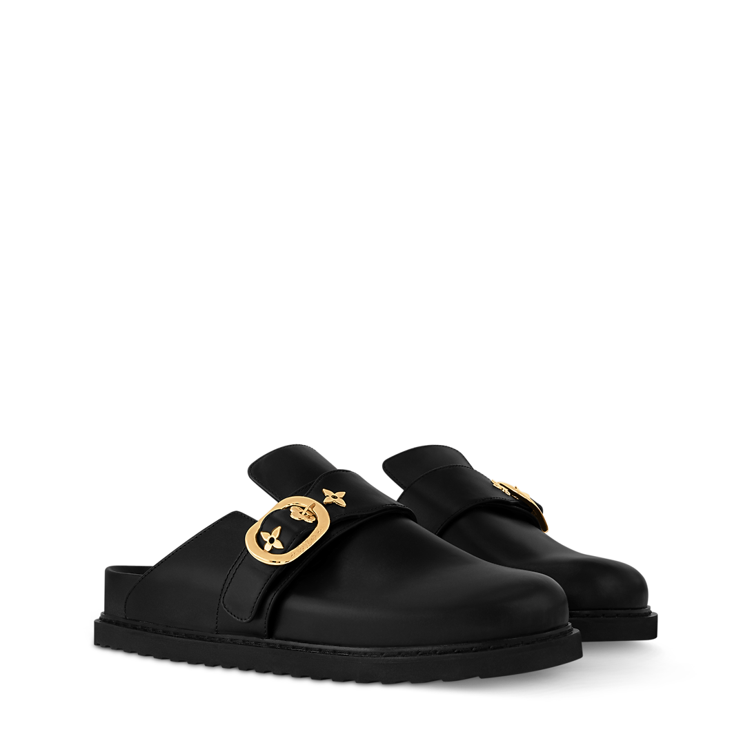 LV Cosy Flat Comfort Clogs - Luxury Black | LOUIS VUITTON