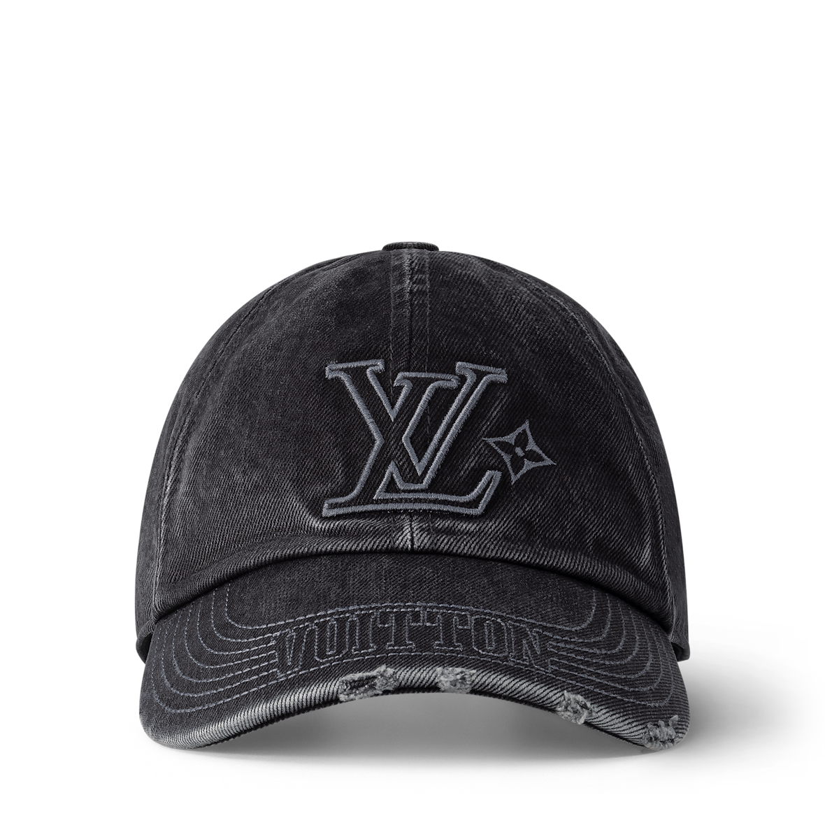 LV Denim Washed Cap - Luxury S00 Beige | LOUIS VUITTON