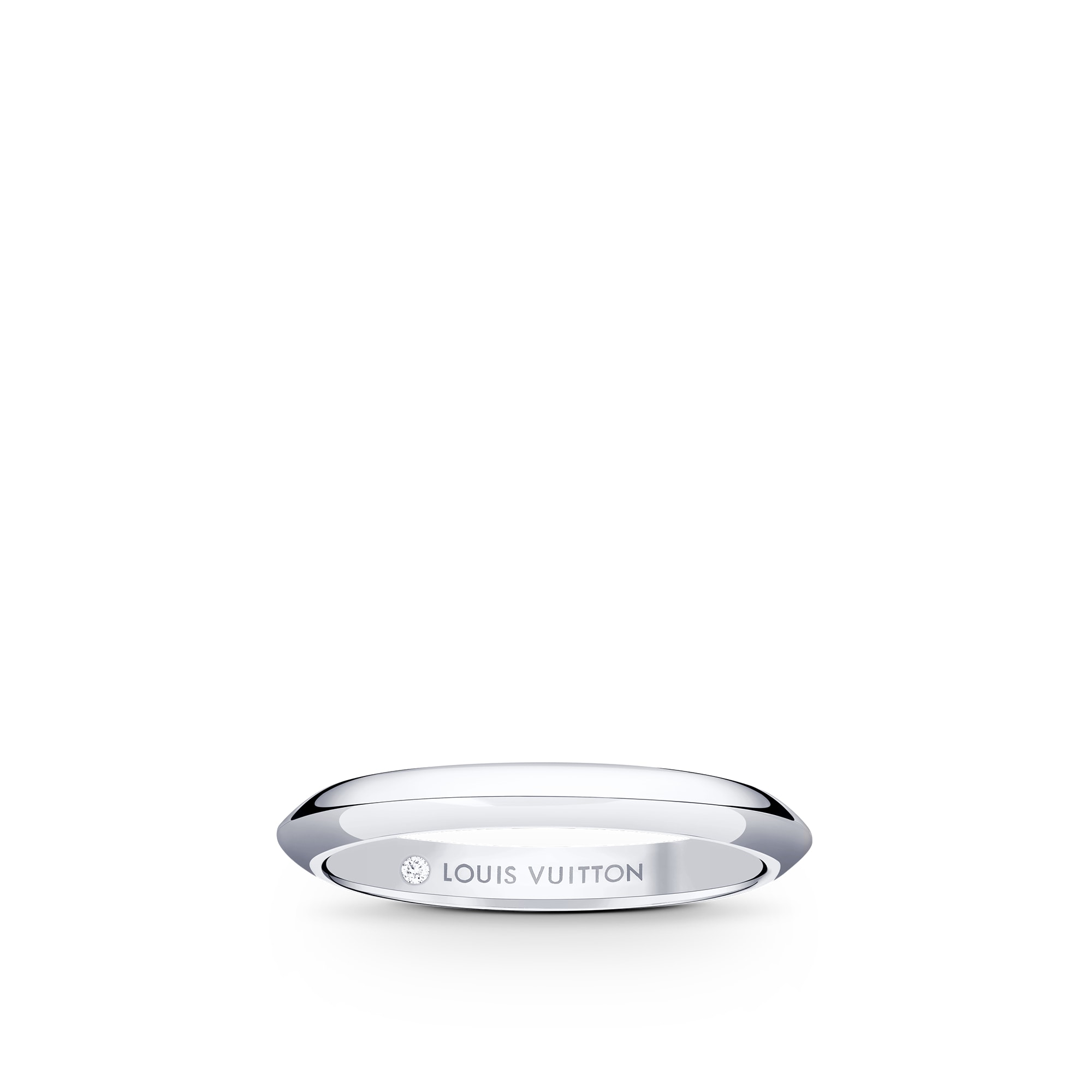 LV Diamonds 2.5MM Wedding Band, Platinum - Luxury | LOUIS VUITTON