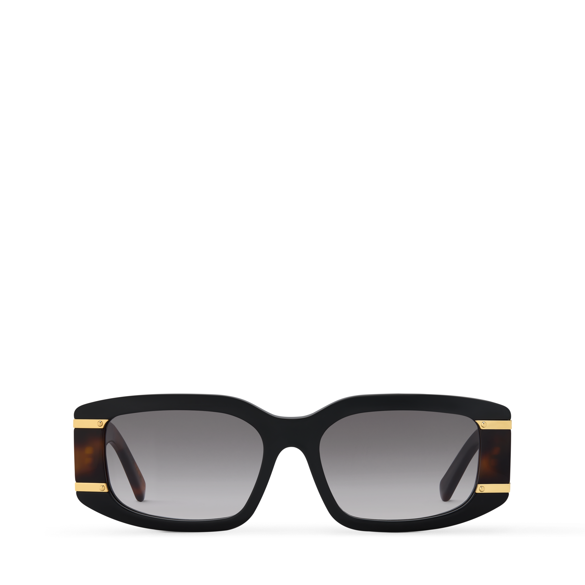 LV Estate Rectangle Sunglasses - Luxury S00 Black | LOUIS VUITTON