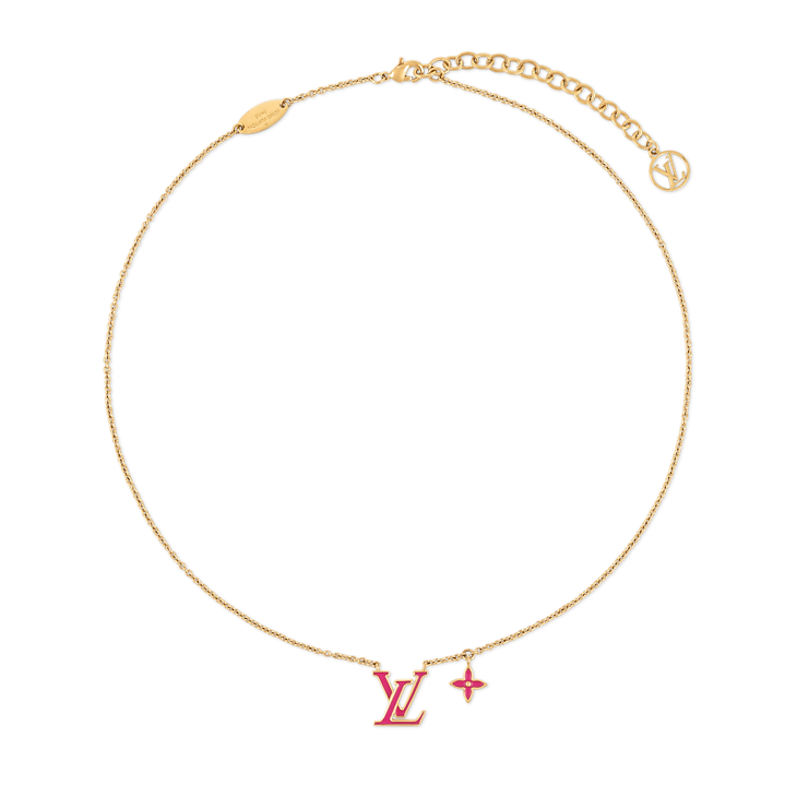 LV Iconic Enamel Necklace - Luxury S00 Pink | LOUIS VUITTON