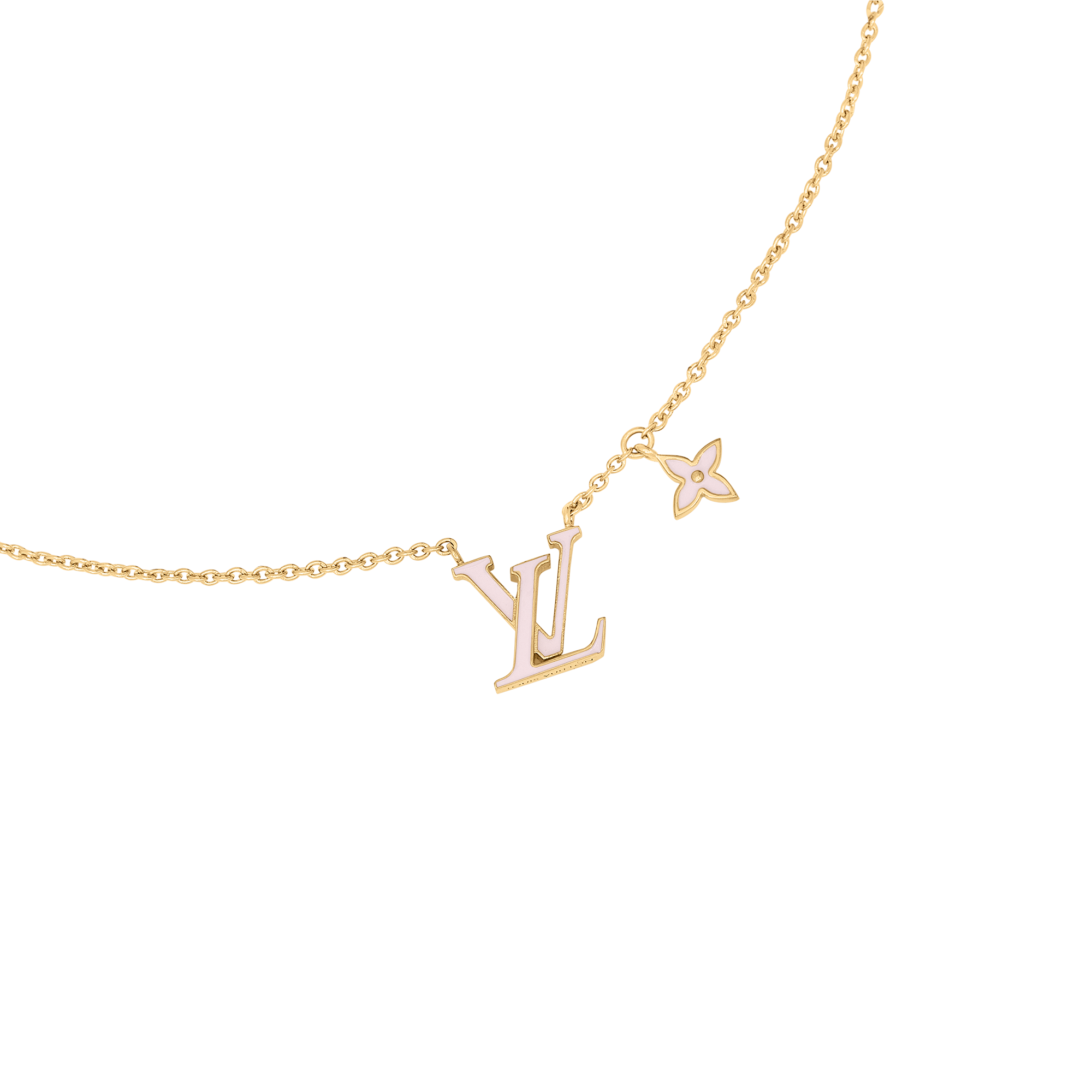 LV Iconic Enamel Necklace - Luxury S00 Pink | LOUIS VUITTON