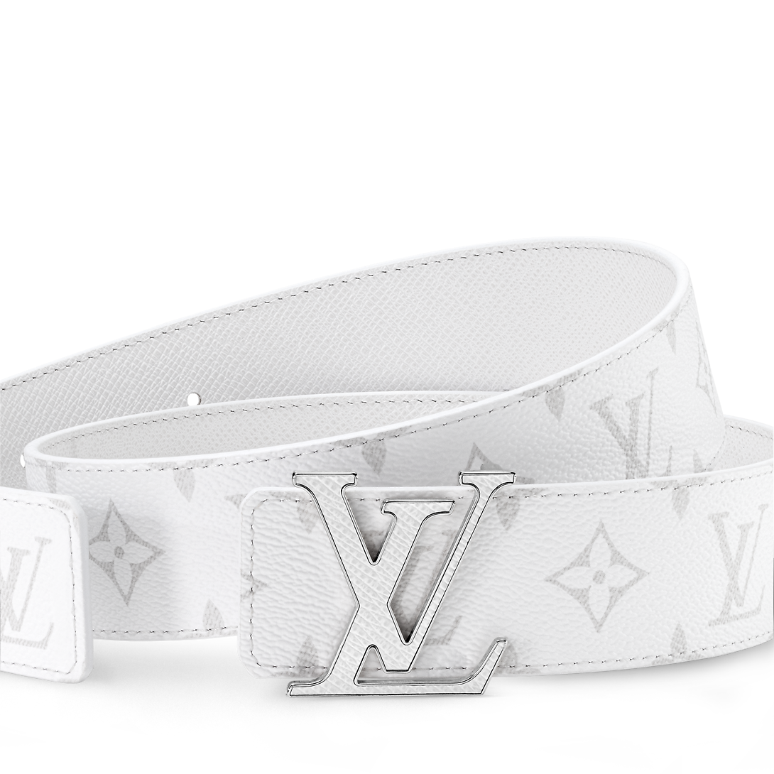 LV Initials 40MM Reversible Belt - Luxury Monogram Other White | LOUIS ...
