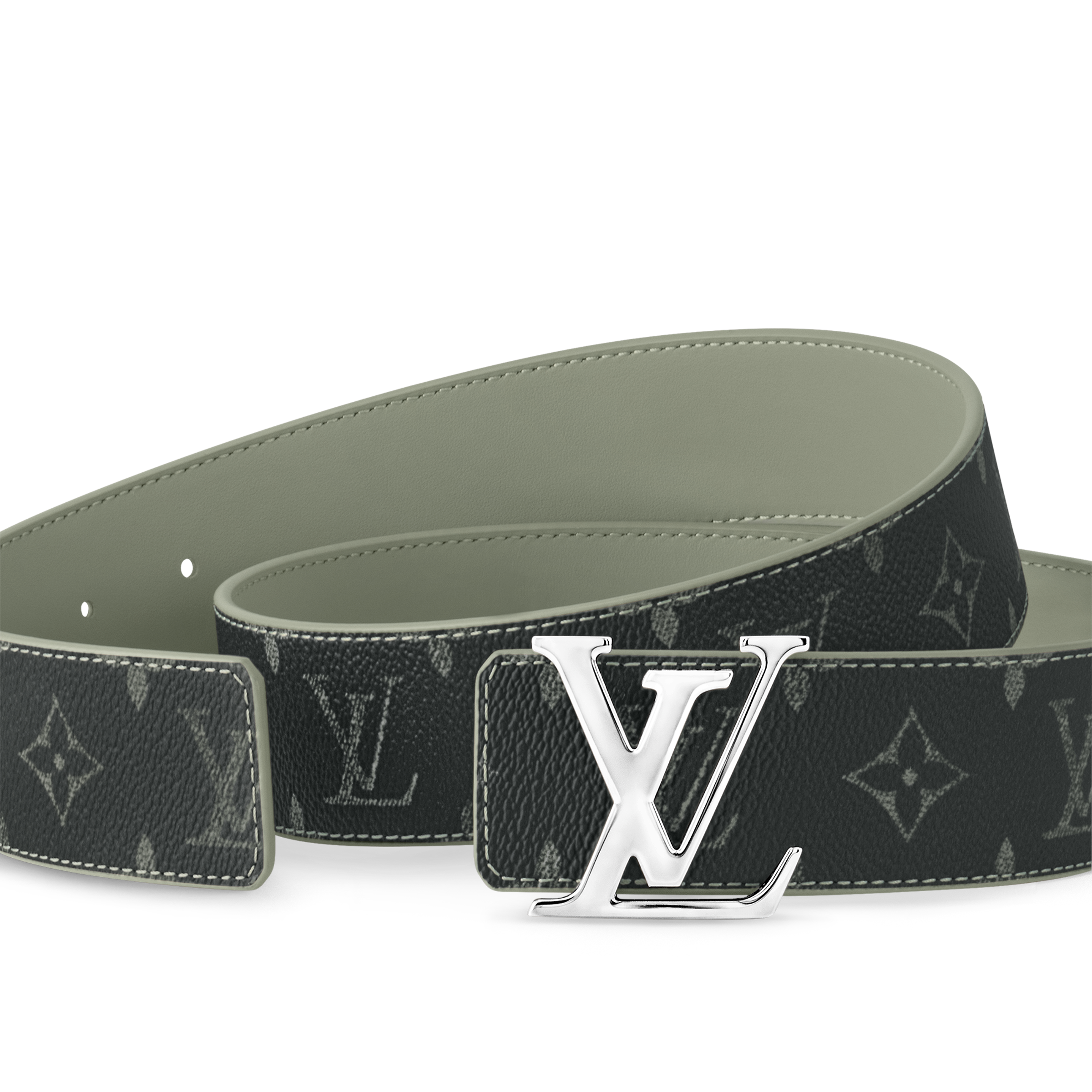 LV Initials 40MM Reversible Belt - Luxury Grey | LOUIS VUITTON