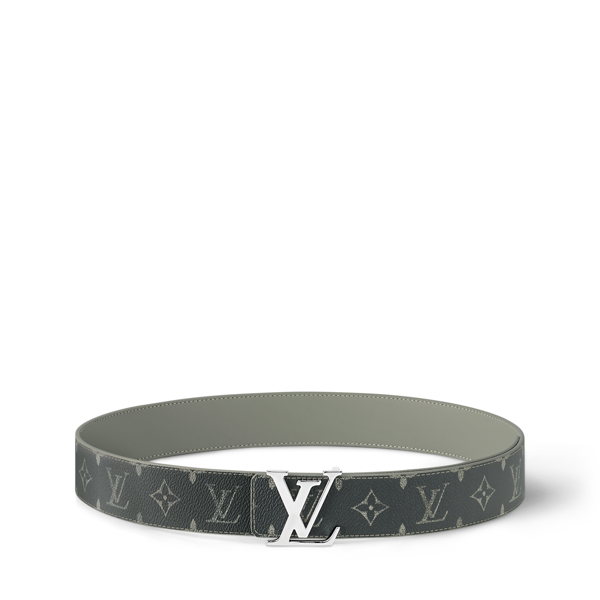 LV Initials 40MM Reversible Belt - Luxury Grey | LOUIS VUITTON
