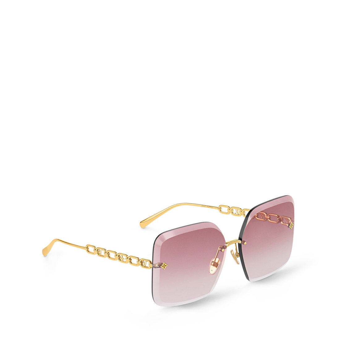 LV Jewel Square Sunglasses - Luxury S00 Pink | LOUIS VUITTON