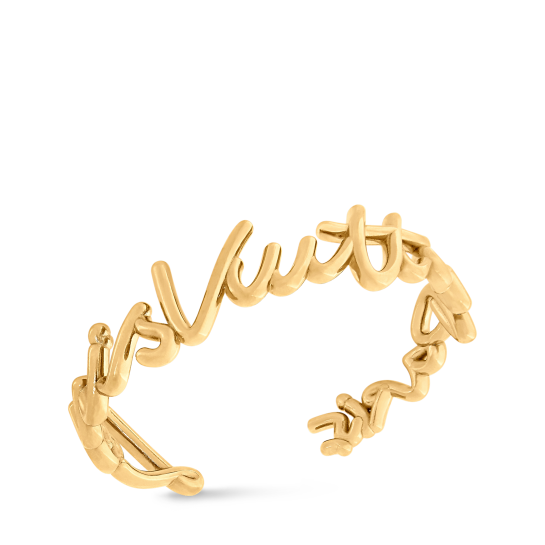 LV Script Bracelet - Luxury S00 Gold | LOUIS VUITTON