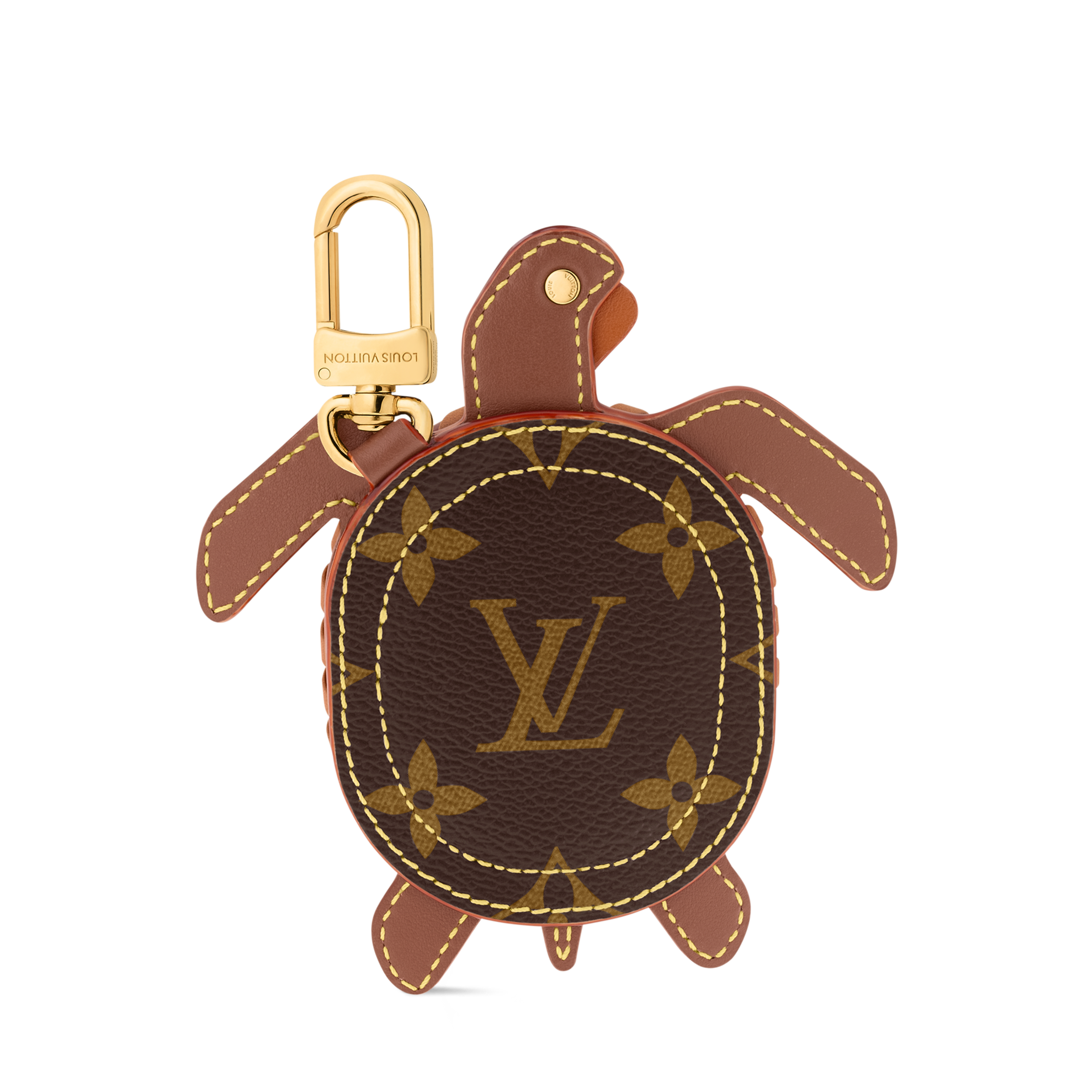 LV Turtle Pouch Bag Charm - Luxury S00 Brown | LOUIS VUITTON
