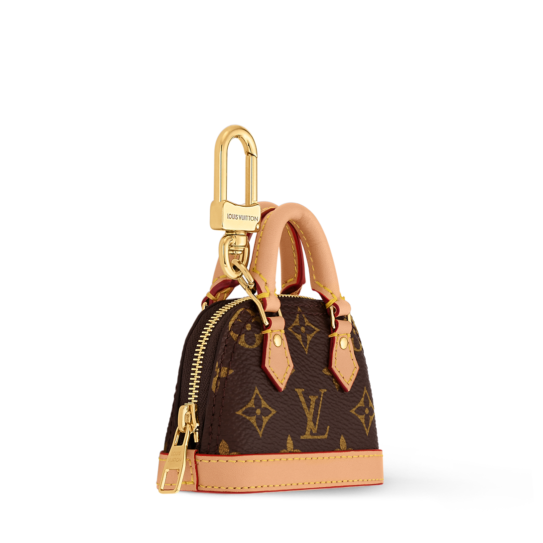 Micro Alma Bag Charm - Luxury S00 Brown | LOUIS VUITTON