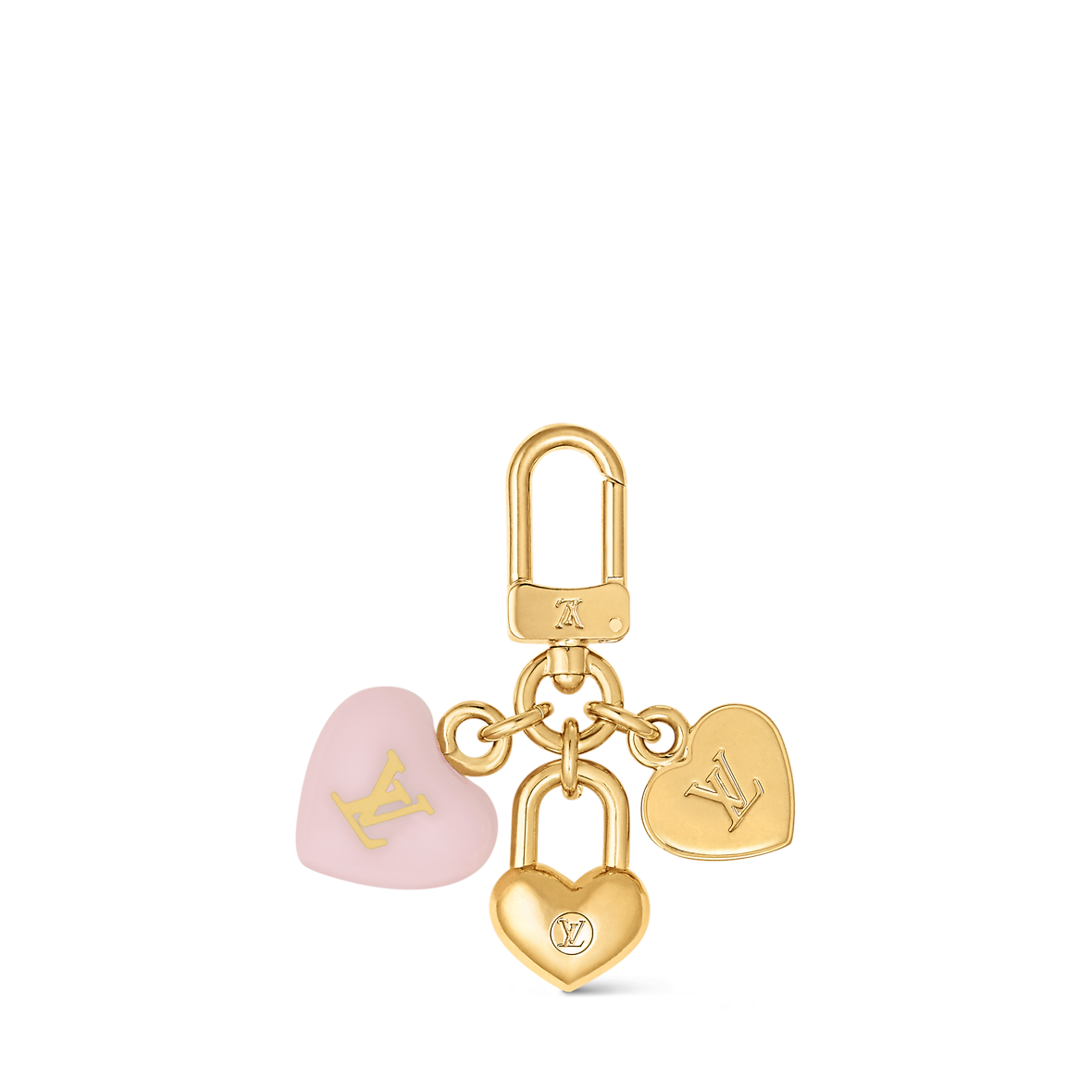 Micro Charms LV Heart Key Holder - Luxury S00 Gold | LOUIS VUITTON