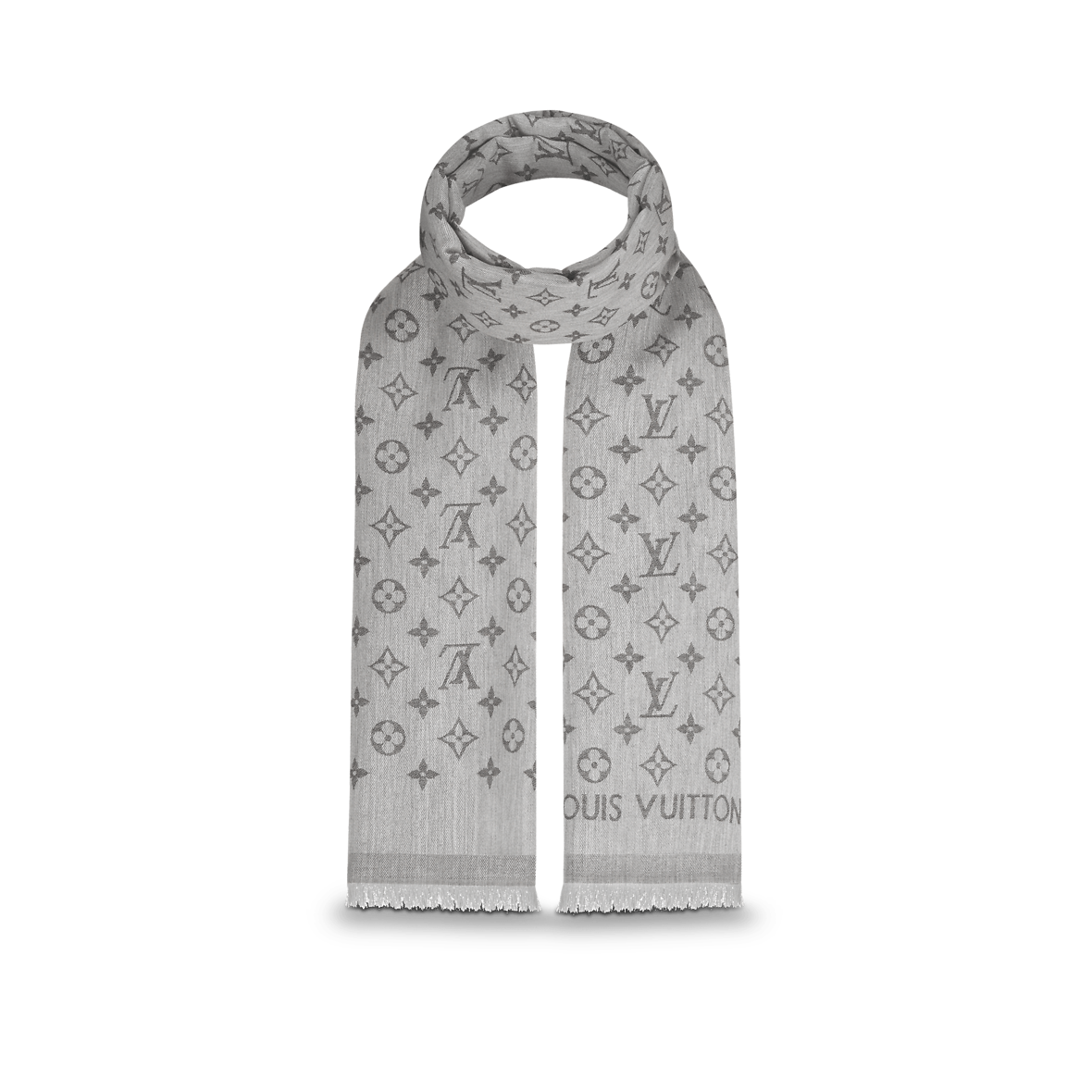 Monogram Essential Stole - Luxury S00 Grey | LOUIS VUITTON