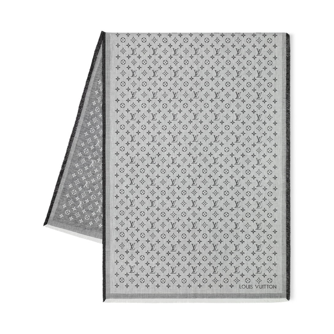 Monogram Essential Stole - Luxury S00 Grey | LOUIS VUITTON