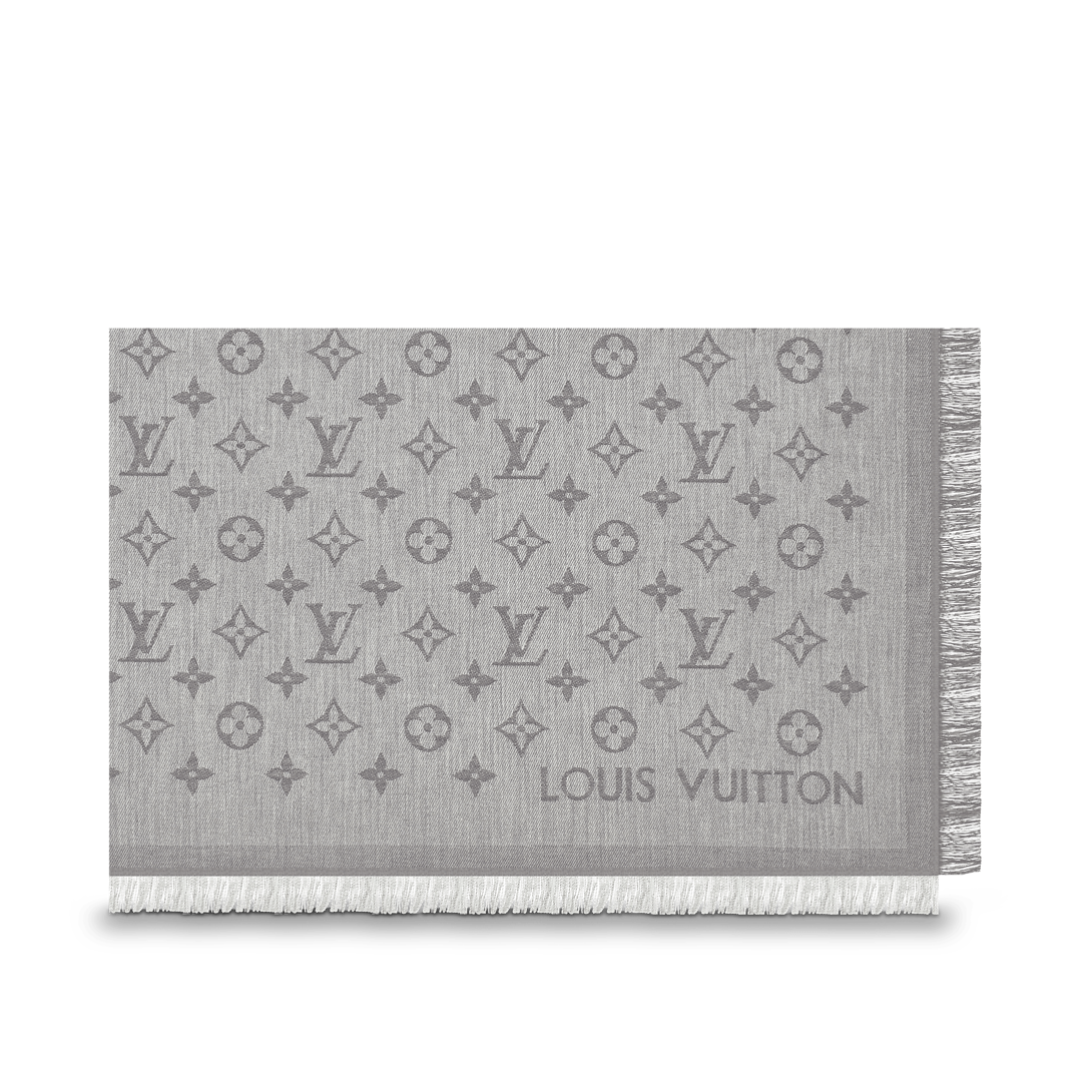 Monogram Essential Stole - Luxury S00 Grey | LOUIS VUITTON